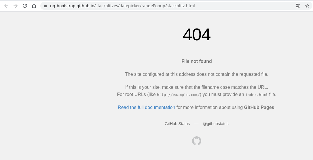 docs: range selection in a popup example's stackblitz goes to a 404 ... docs: range selection in a popup example's stackblitz goes to a 404 ...