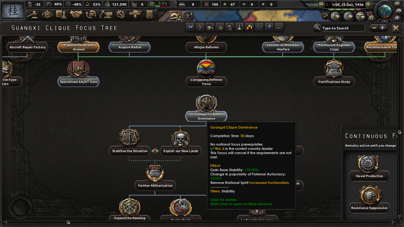 GXC - The "Guangxi Clique Dominance" focus still unlock · Issue #12739 · Kaiserreich/Kaiserreich ...