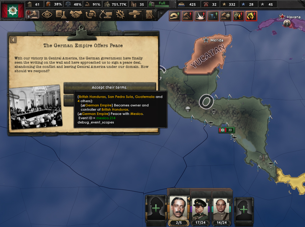 Mex Oddly First Option Effect In The Ger Or Entente Offers Peace Event When Mex Occupies Cos