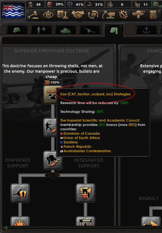 Caf Missing Loc In Reduces Research Time For Land Doctrines · Issue 17432 · Kaiserreich 