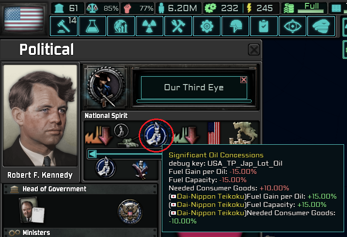 USA - Probably change the GFX icon for 'Focusing on Naval Research ...