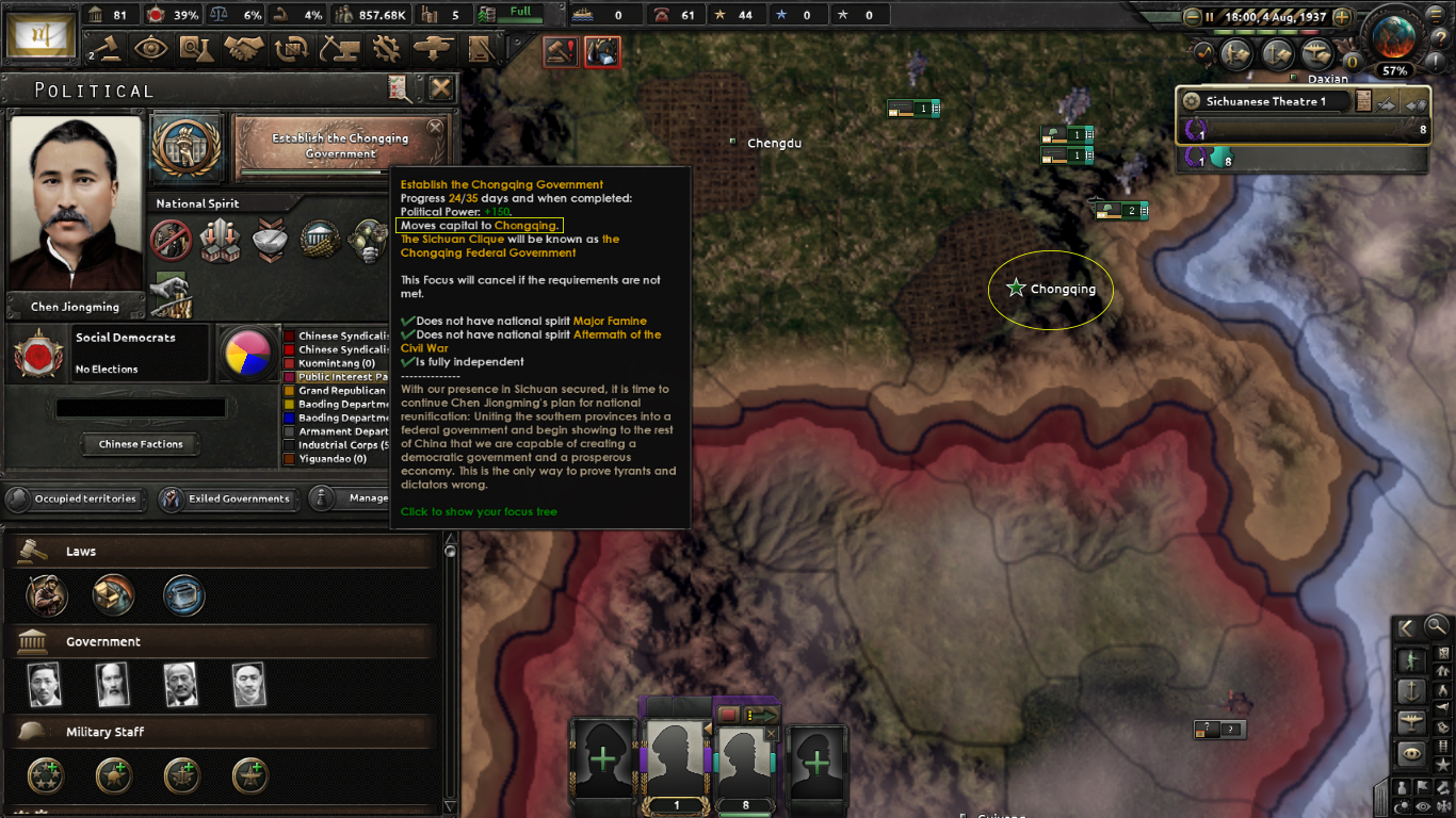 Szcfederalist The National Focus Effect Says That Move Capital To Chongqing But Szc 