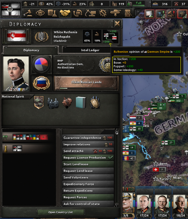 GER/WHR - No opinion gain of "Granted Liberties" after clicking the ...