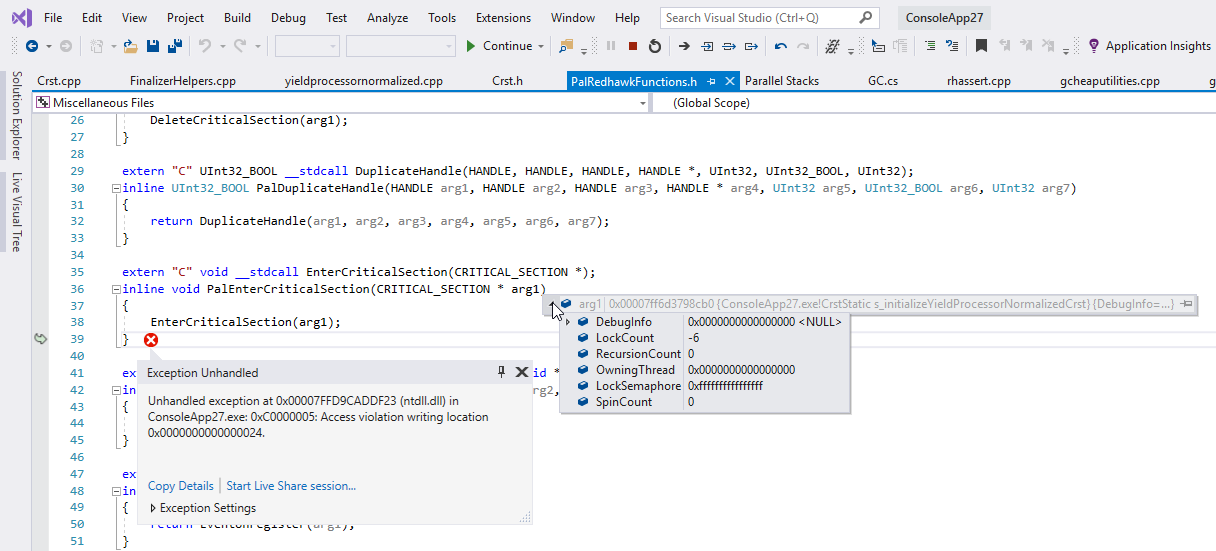 Accessviolation In Initializeyieldprocessornormalized · Issue 7572 · Dotnet Corert · Github