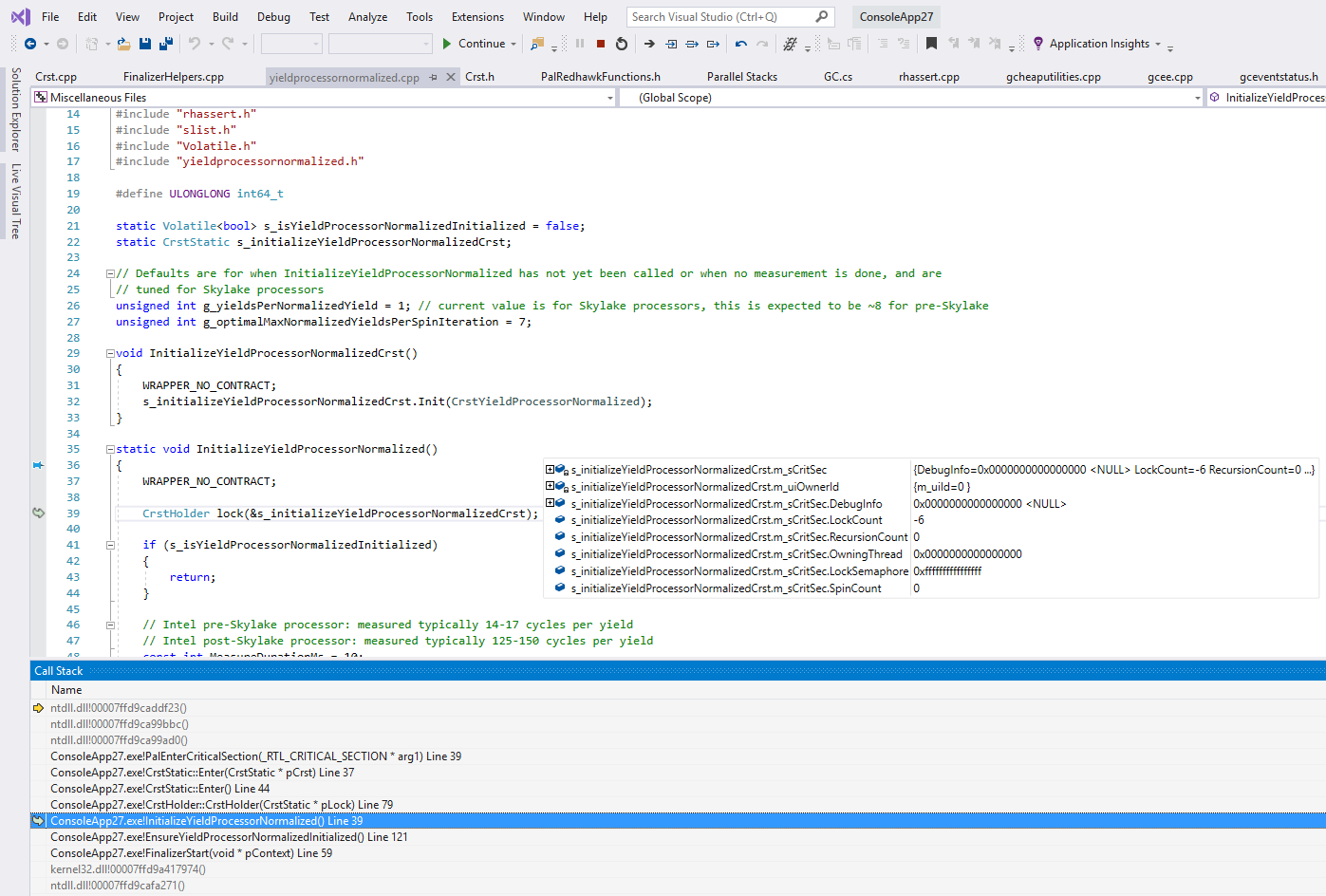 Accessviolation In Initializeyieldprocessornormalized · Issue 7572 · Dotnet Corert · Github