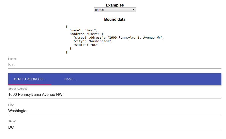 Rendering Fields Nested In Oneof · Issue 1161 · Eclipsesource Jsonforms · Github