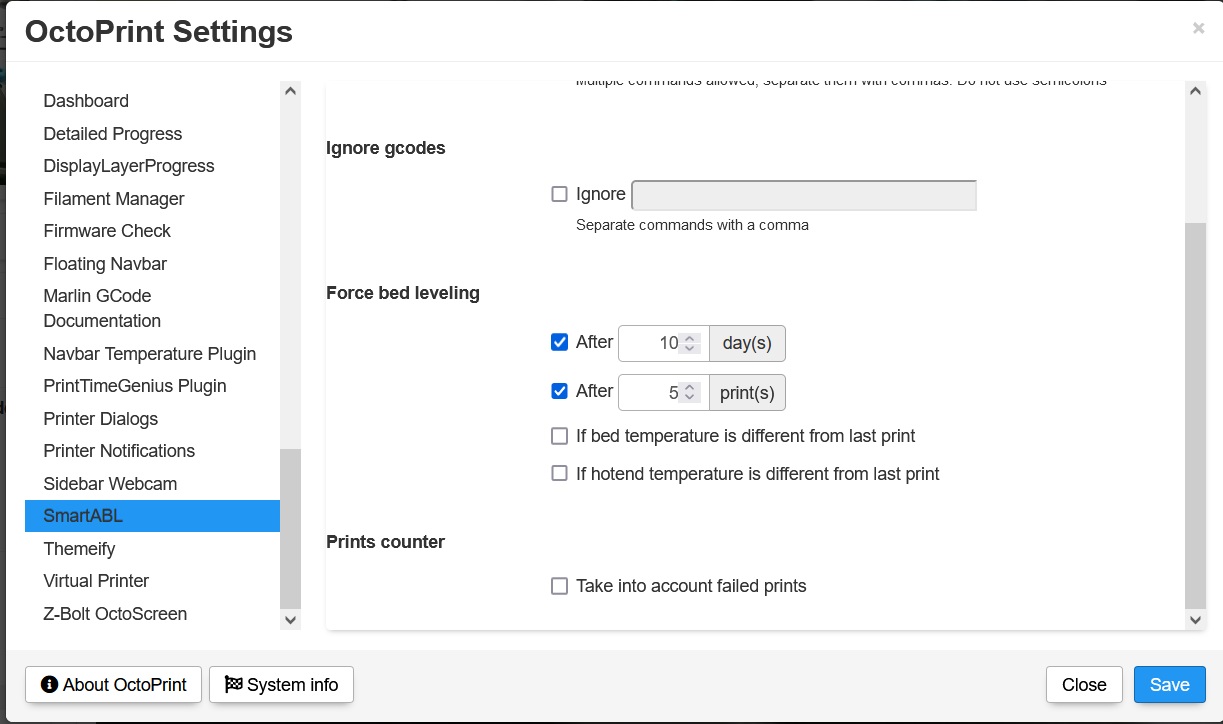 ABL every time you start printer? · Issue #9 · scmanjarrez/OctoPrint-SmartABL · GitHub