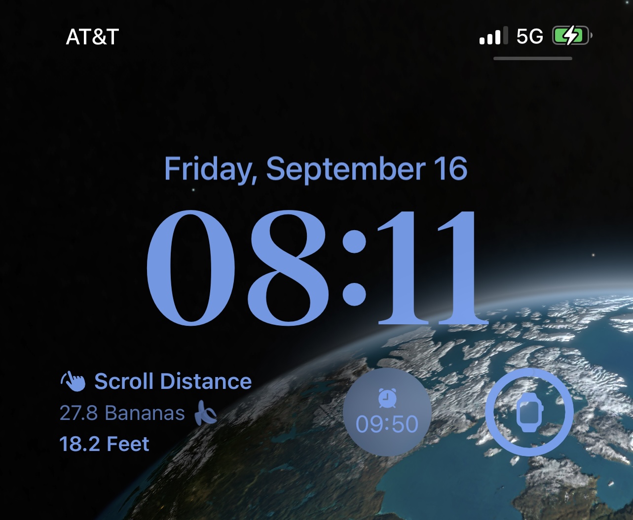 iOS 16 Scroll Distance Lock Screen Widget Not Updating · Issue #1814 ...