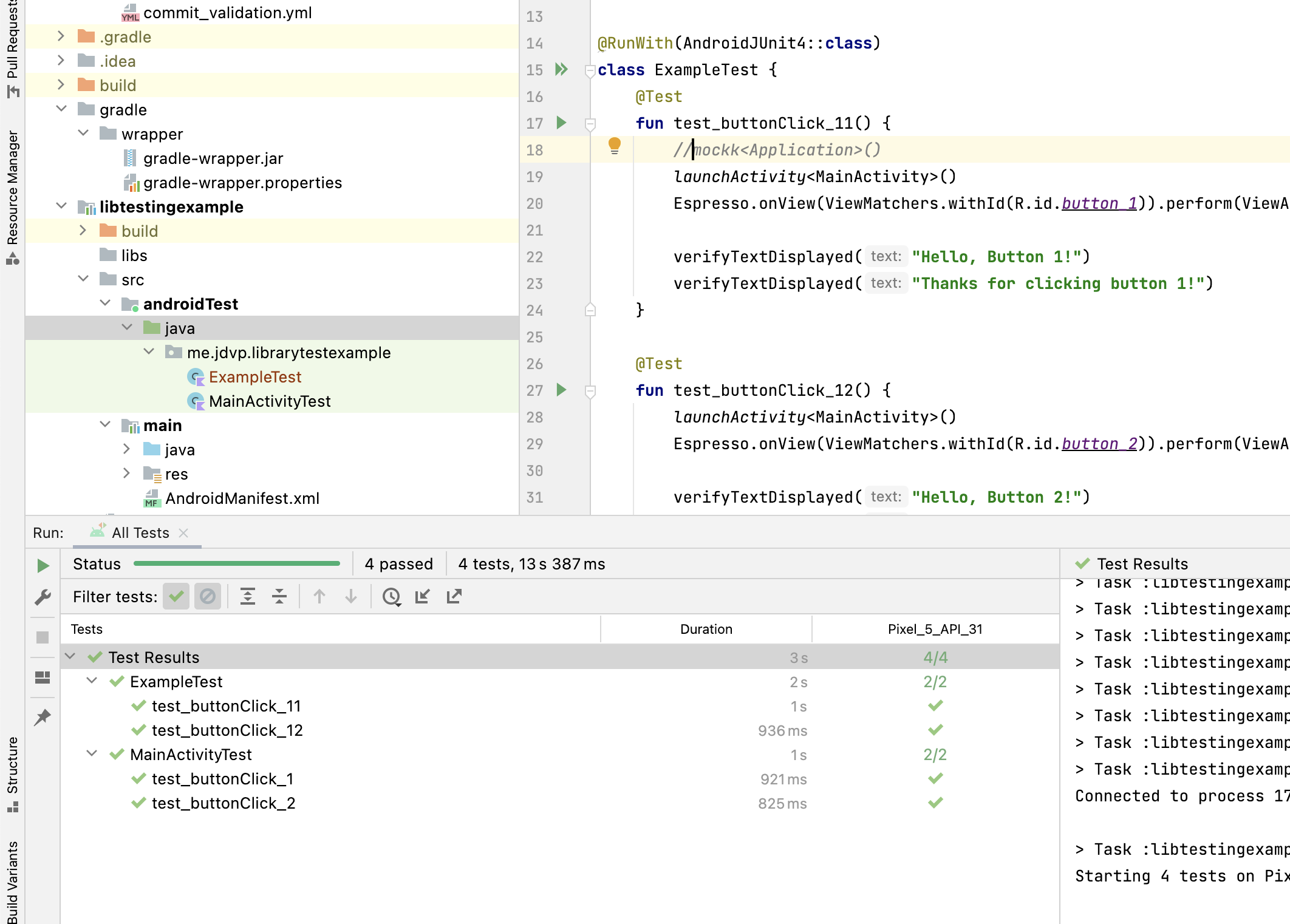 Mocking Application Class In Androidtest Instrumented Test Significantly Slows Down Unrelated