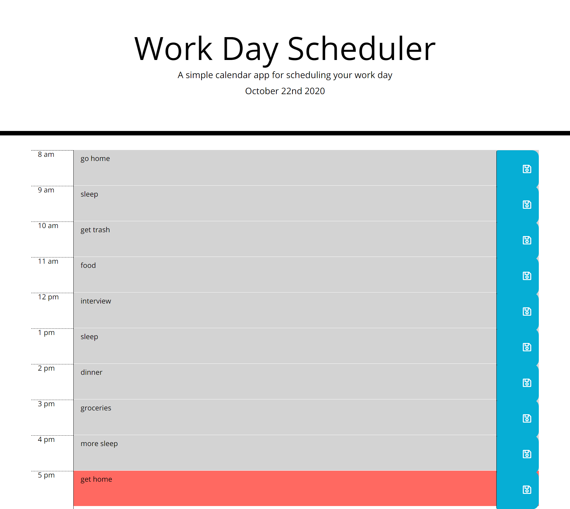GitHub - peters0470/Work-Day-Scheduler: A website to give the user a daily work hour scheduler ...
