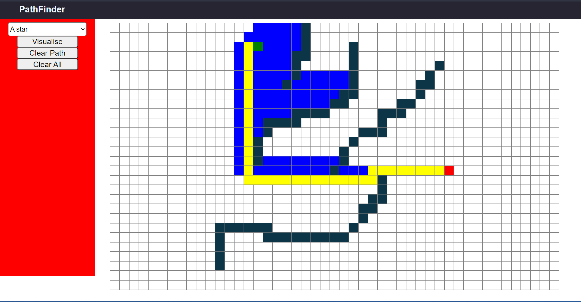 Github Rohanranjan501pathfinding Visualiser Using React