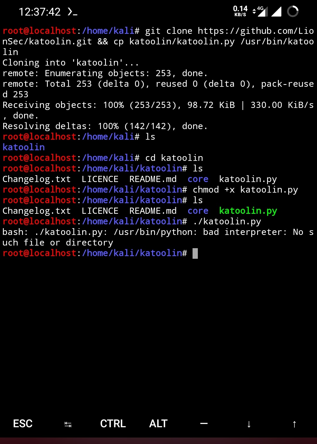 'Katoolin/katoolin.py' no such file found · Issue #251 · LionSec/katoolin · GitHub