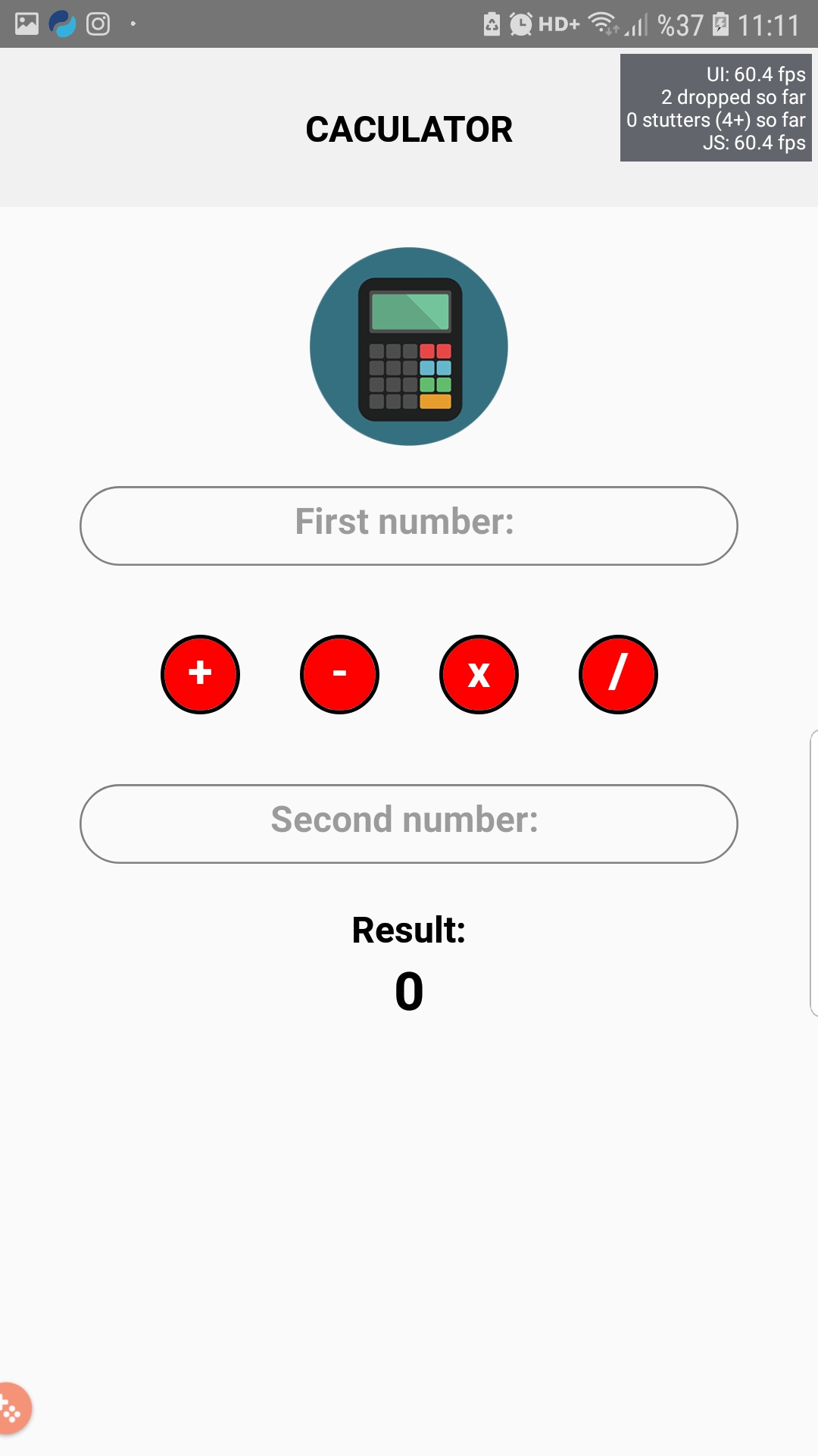 GitHub - yakupbasaran/BasicCaculator-React-Native: Caculator
