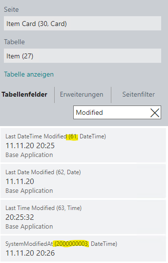 [Request-for-external] Table 27 "Item" - SetLastDateTimeModified ...