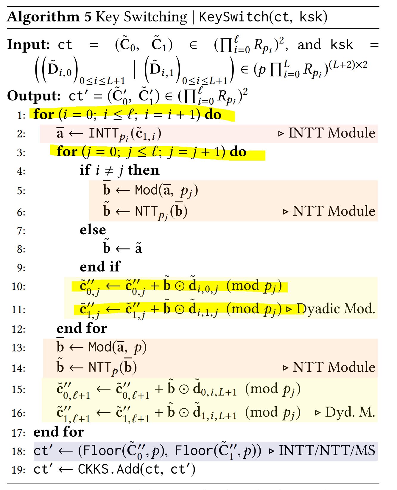 Why the key switching mod raising and multiplication uses two nested loops? · Issue #521 ...