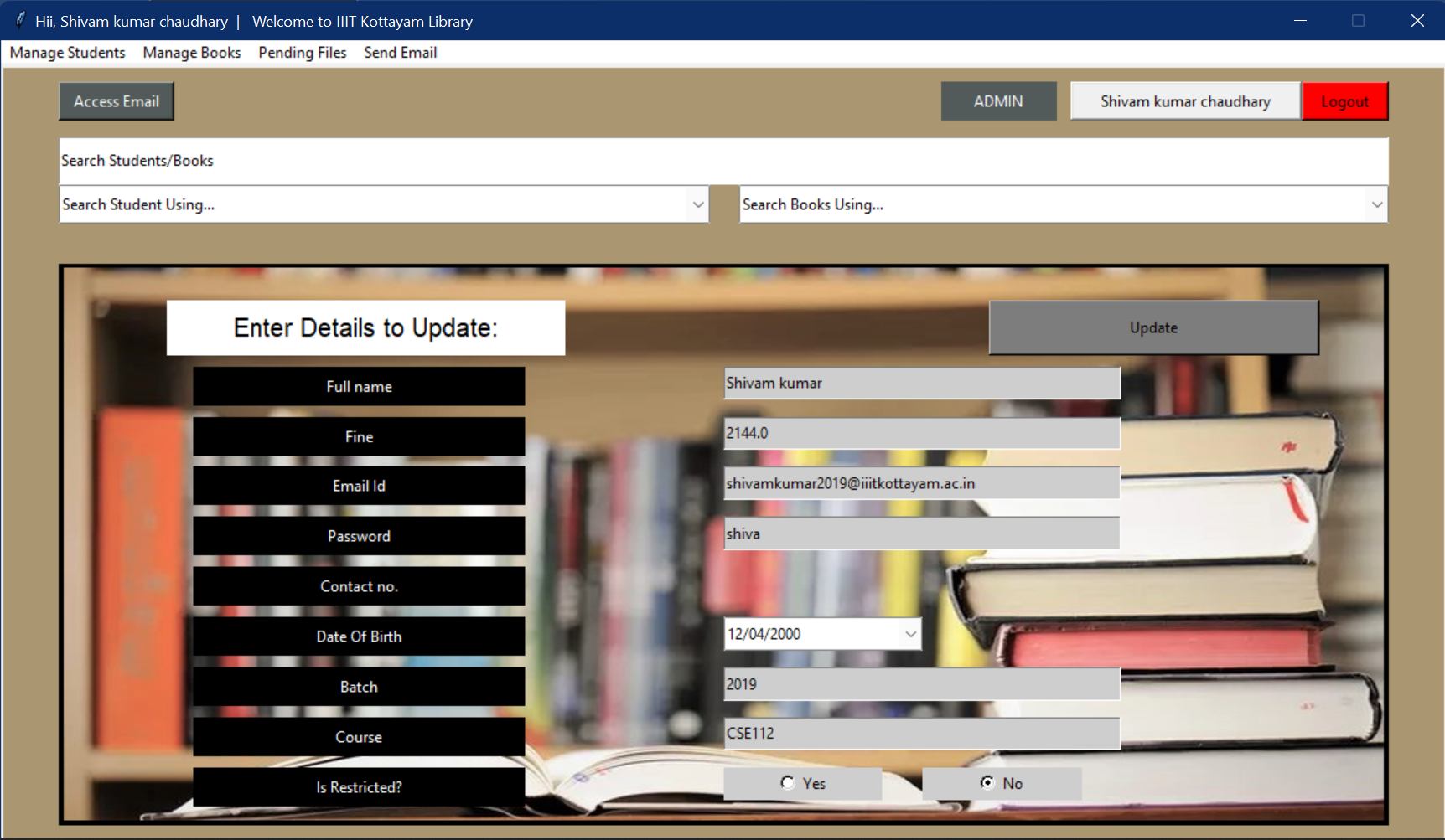 GitHub - Shivam01123/Library-Management-System