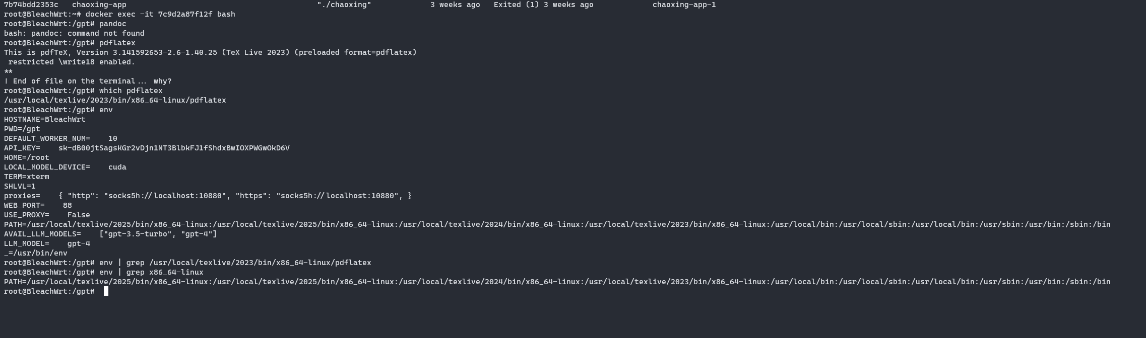 [Bug]: 尝试执行Latex指令失败。Latex没有安装, 或者不在环境变量PATH中。安装方法https://tug.org/texlive/。报错信息 · Issue #1165 ...