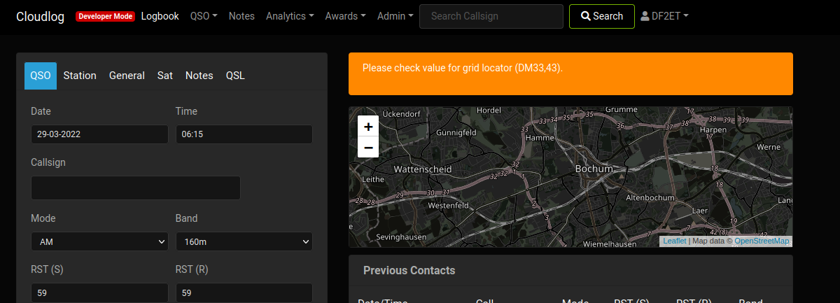Validate Grid Locator Entry Field · Issue #1414 · magicbug/Cloudlog · GitHub