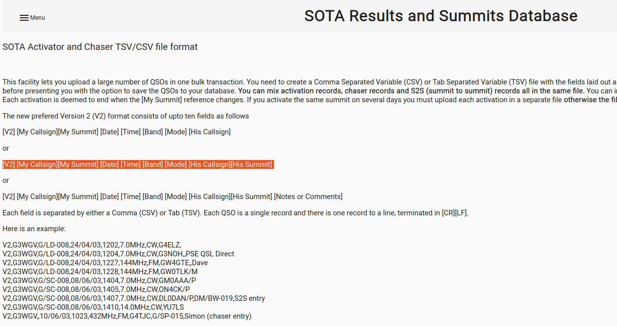 SOTA CSV Export does not interpret QSOs correctly · Issue #1743 · magicbug/Cloudlog · GitHub