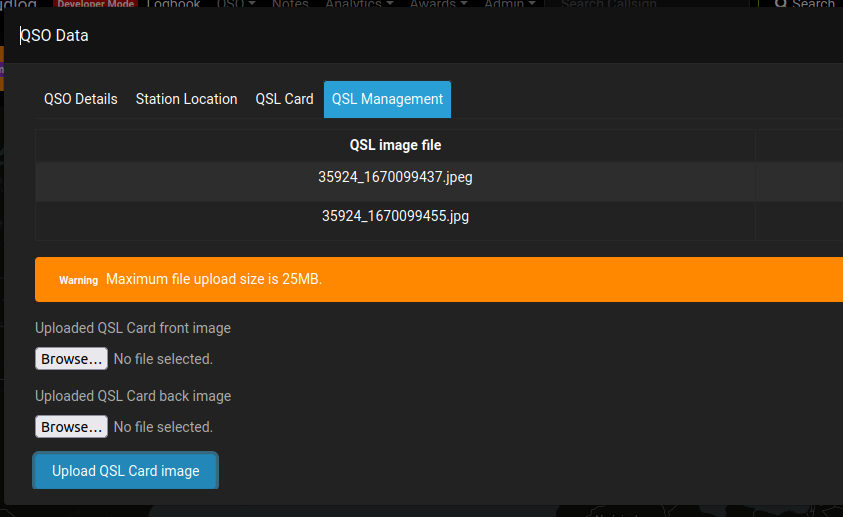 Qsl Upload Filetype Not Allowed · Issue 1822 · Magicbug Cloudlog · Github