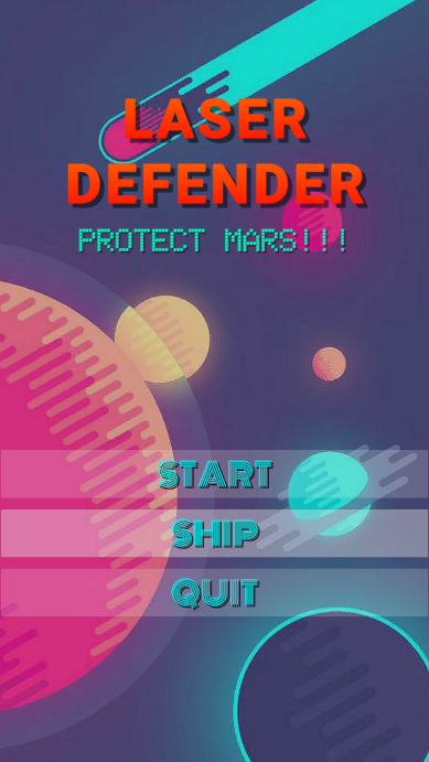 GitHub - Padmanabh03/Laser-Defender: Laser-Defender a game made using Unity2D.