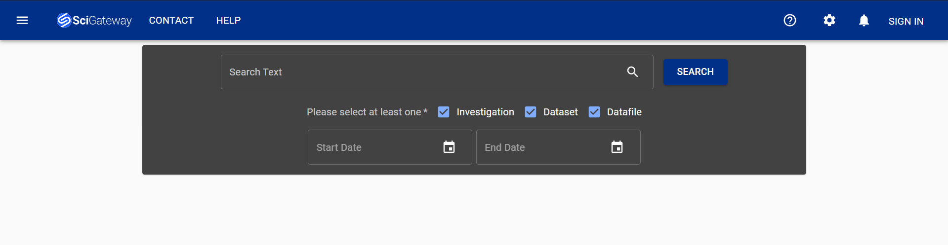 Dark and light mode mixes on page · Issue #760 · ral-facilities/scigateway · GitHub