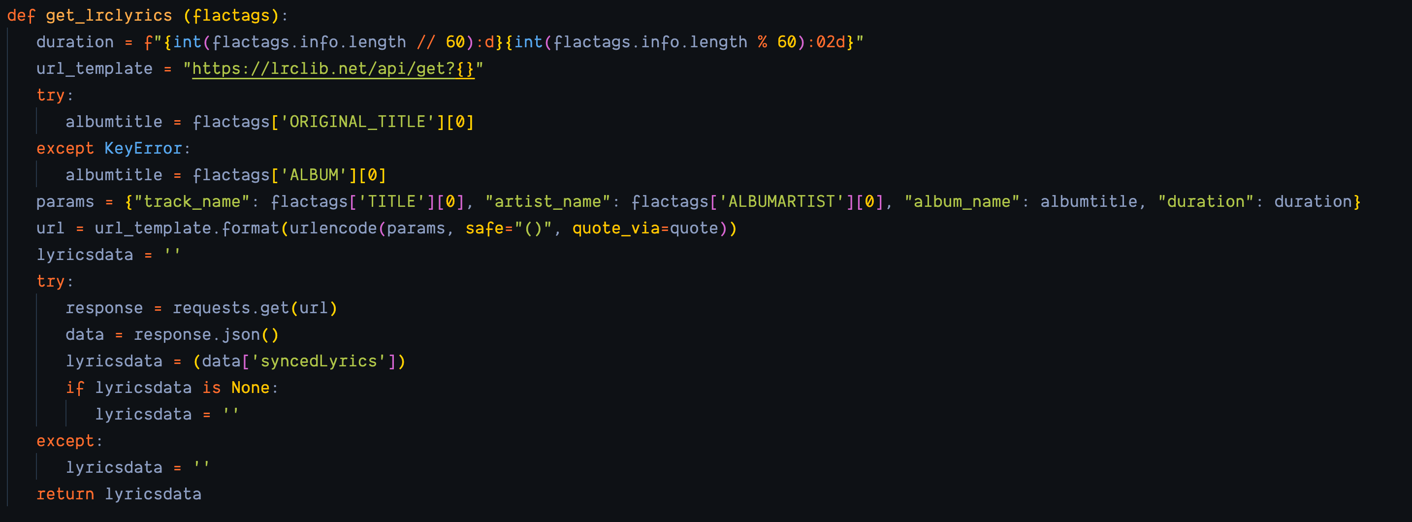 API Documentation · Issue #18 · tranxuanthang/lrcget · GitHub