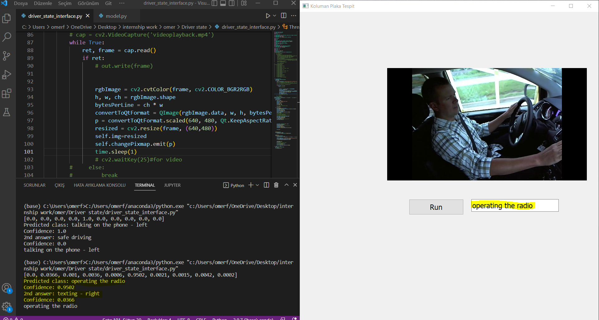 Github Omerfarballi Driver State Detection