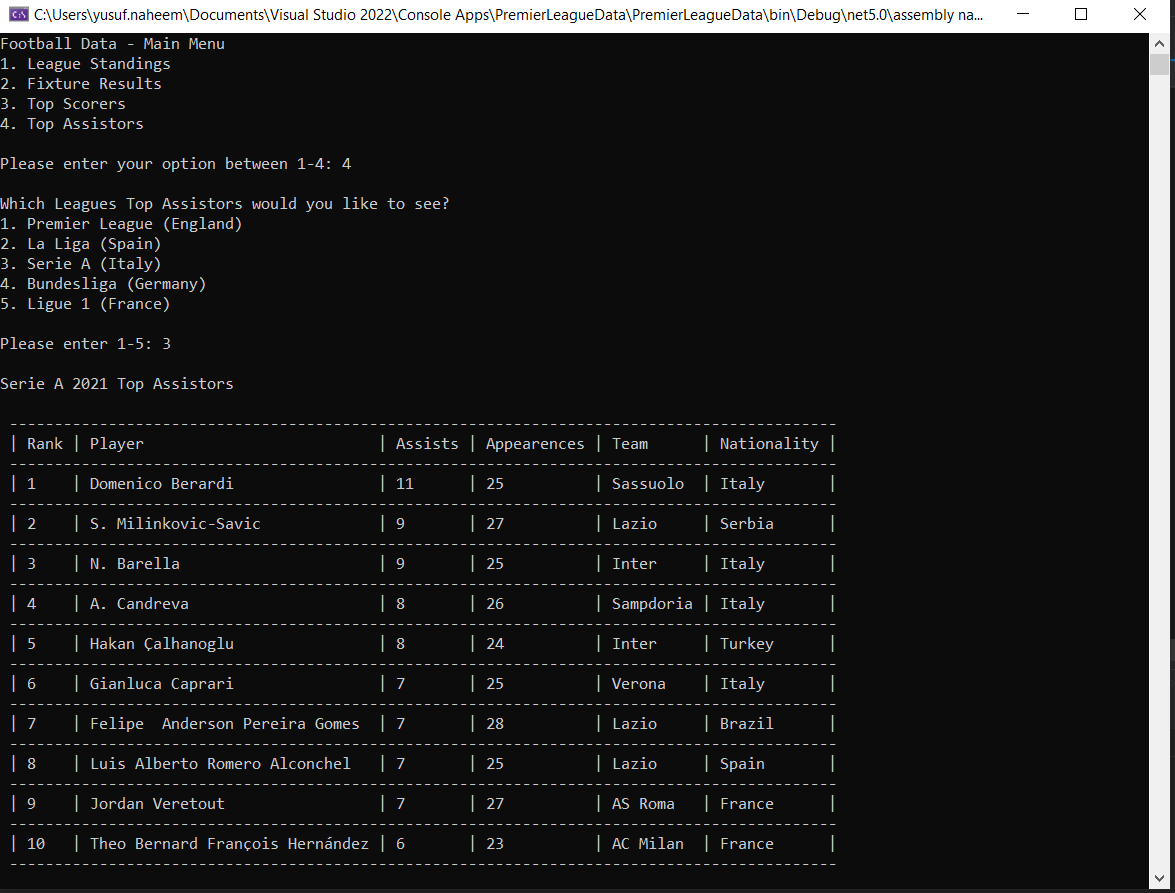 GitHub - Yusuf1n/FootballData