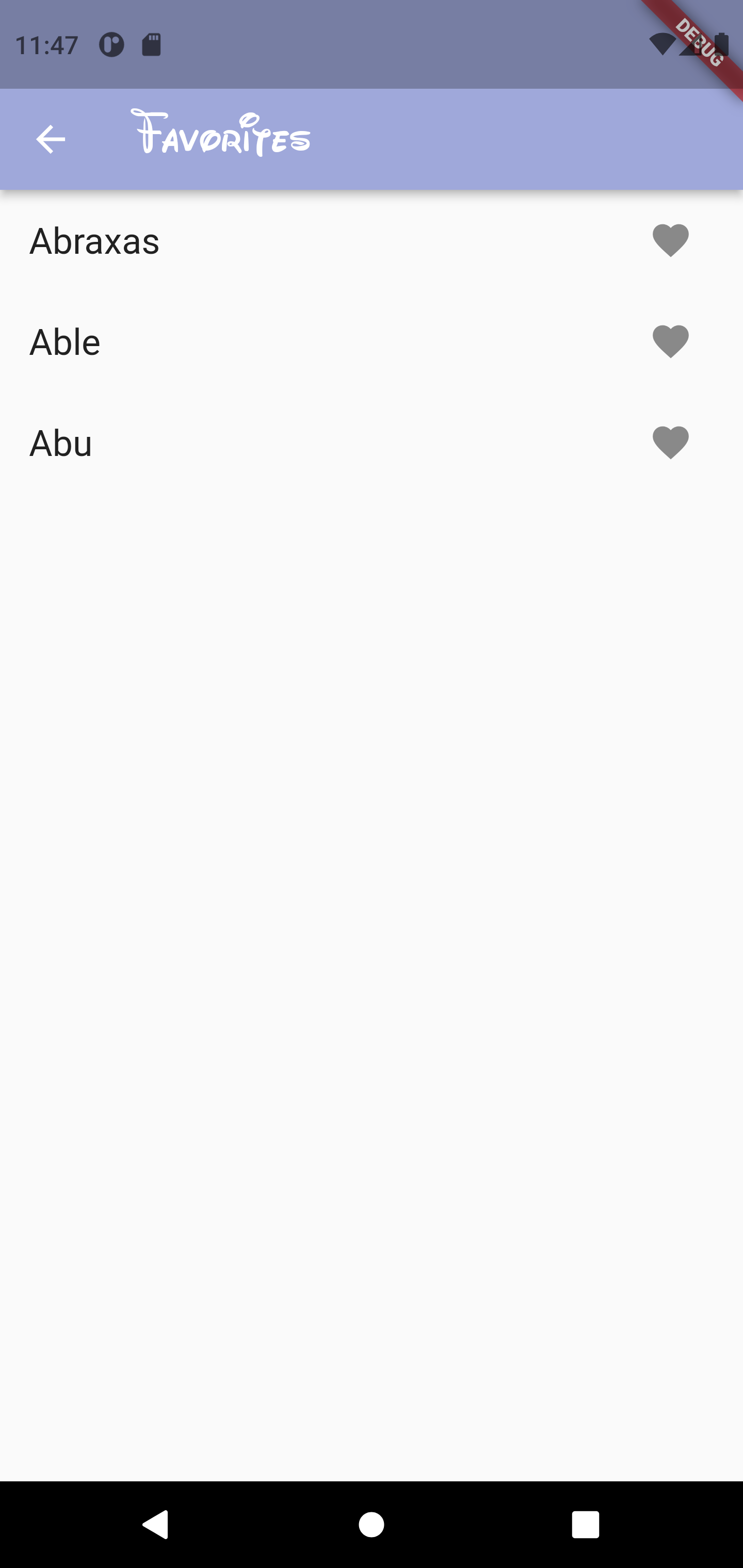 GitHub - humeyrapolat/disneyCharacter: This is my second flutter project. In this project, in ...