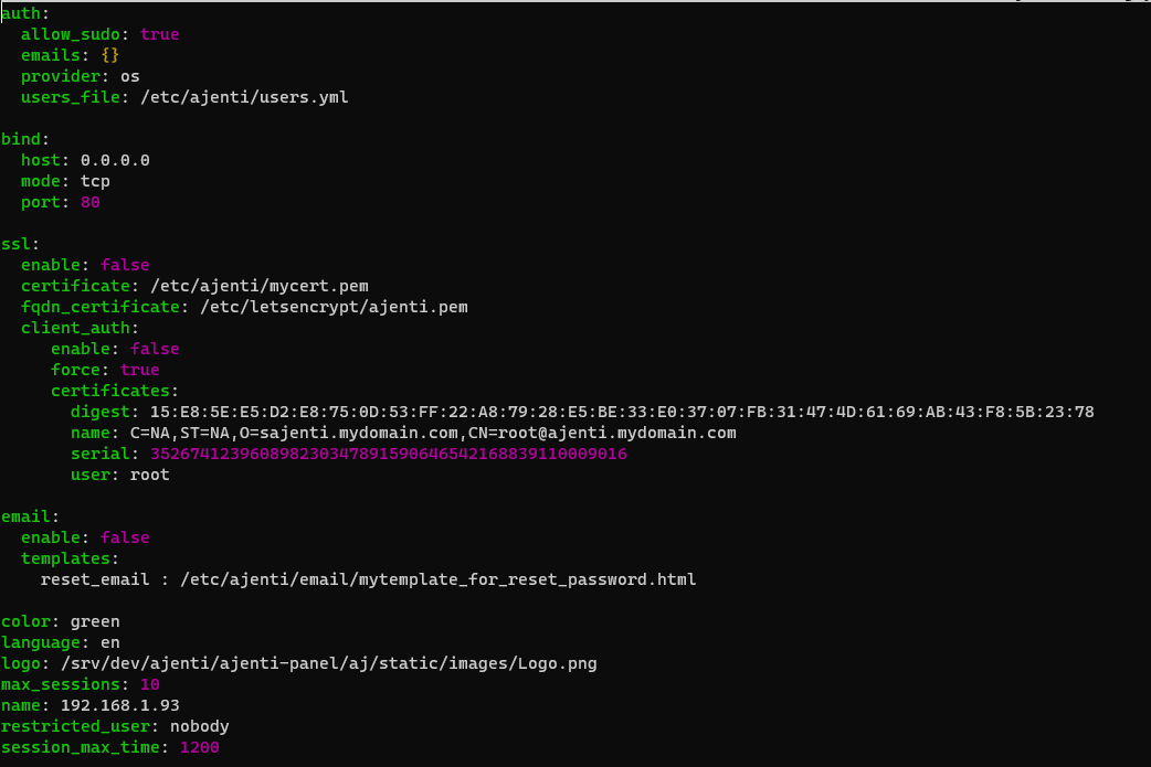 Problem while connectiong to the panel · Issue #1396 · ajenti/ajenti · GitHub