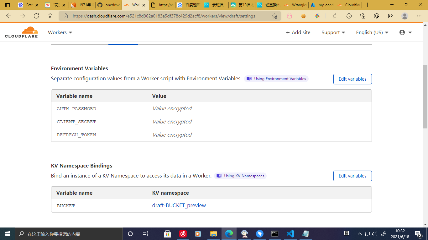 从使用 wrangler 添加 Cloudflare Workers 环境变量开始报错（小白求助） · Issue #181 · spencerwooo/onedrive-cf-index ...