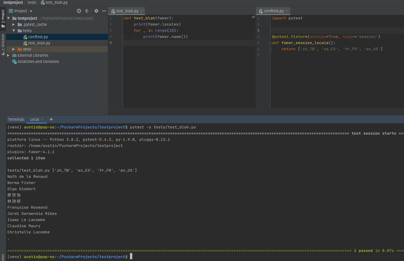 Issue with latest faker version: AttributeError: 'list' object has no ...