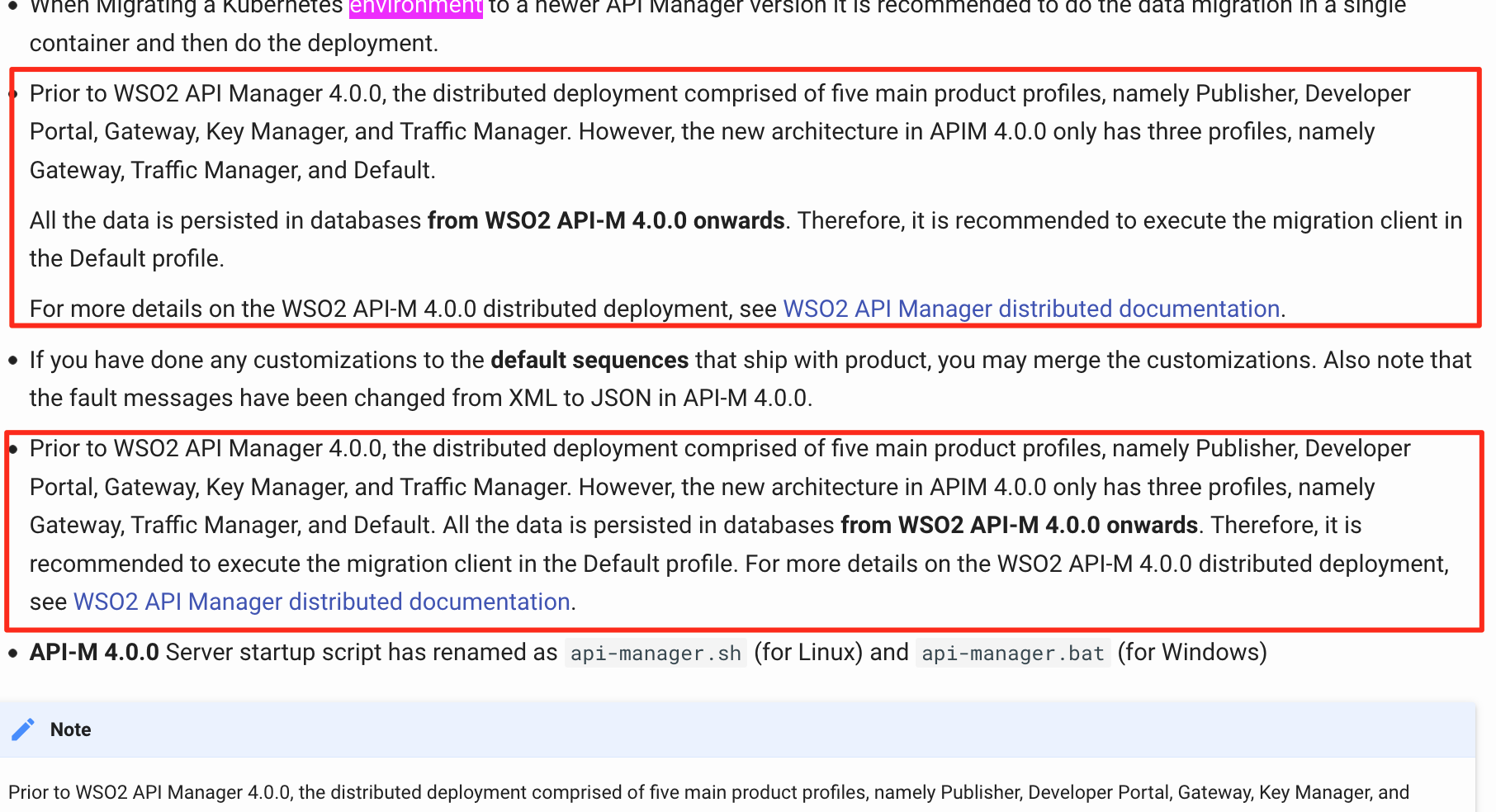 Duplicate content in the migration document.. · Issue #4445 · wso2/docs-apim · GitHub