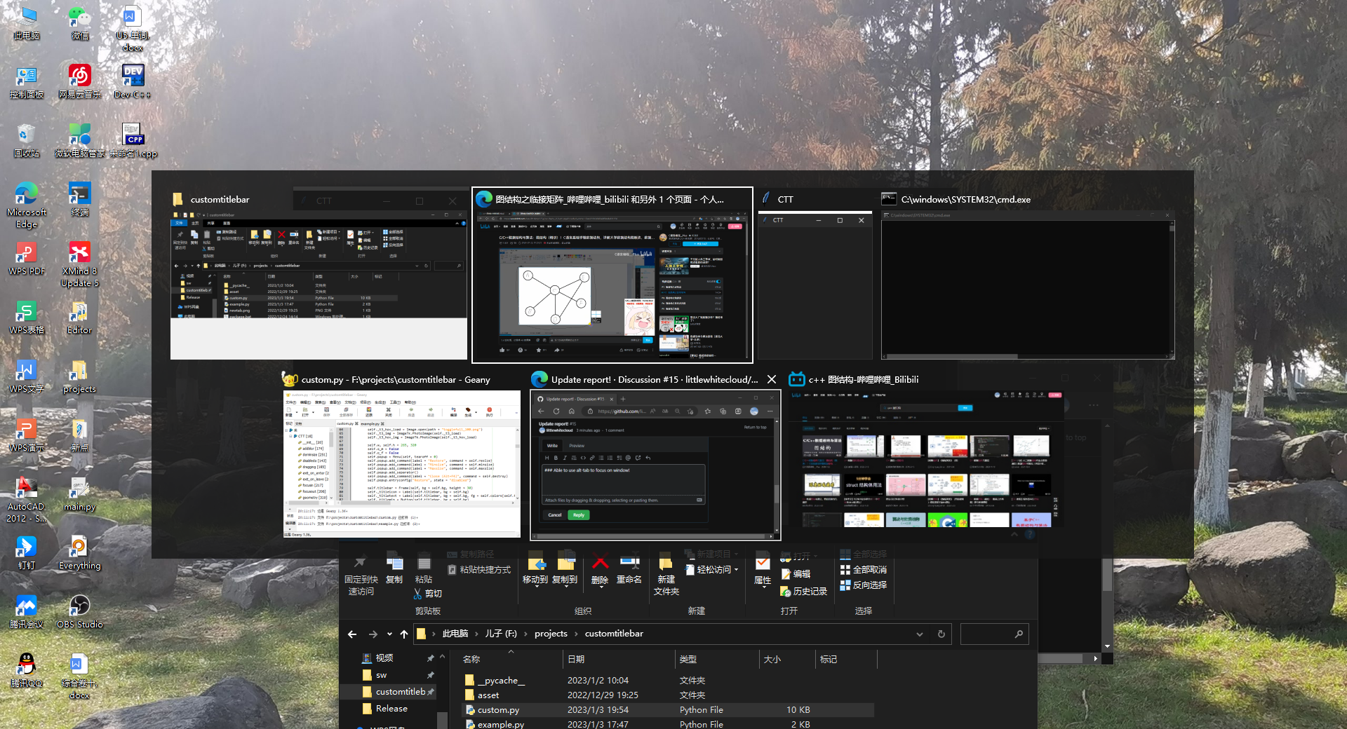 Update report! · littlewhitecloud CustomTkinterTitlebar · Discussion #15 · GitHub
