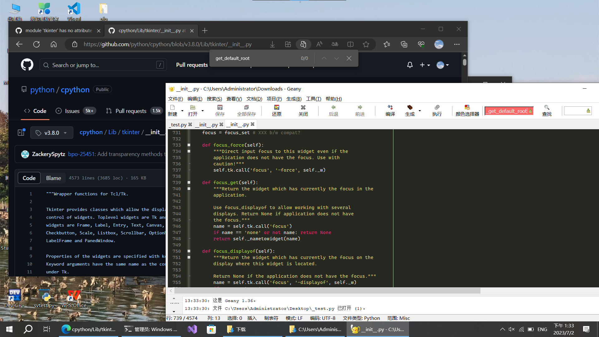module 'tkinter' has no attribute '_get_default_root' · Issue #98 · rdbende/Sun-Valley-ttk-theme ...
