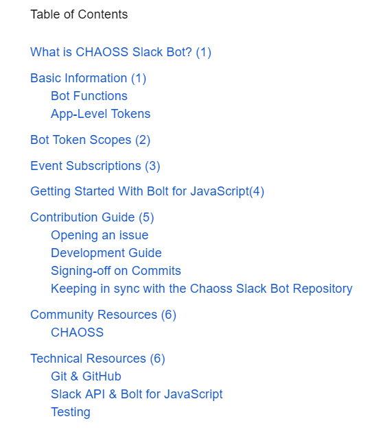Migrate Documentation to the Project Wiki Page · Issue #33 · chaoss/chaoss-slack-bot · GitHub