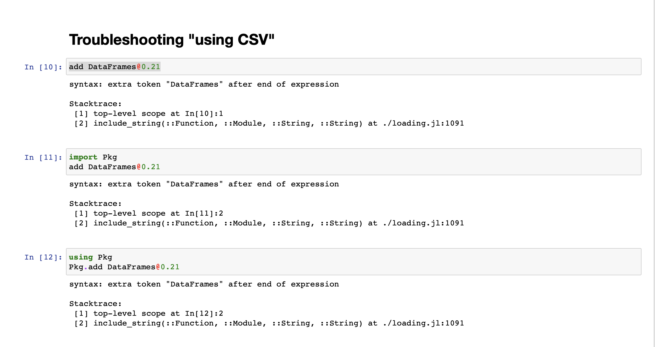 ERROR: LoadError: LoadError: UndefVarError: tostr_sizehint not defined · Issue #230 · JuliaData ...