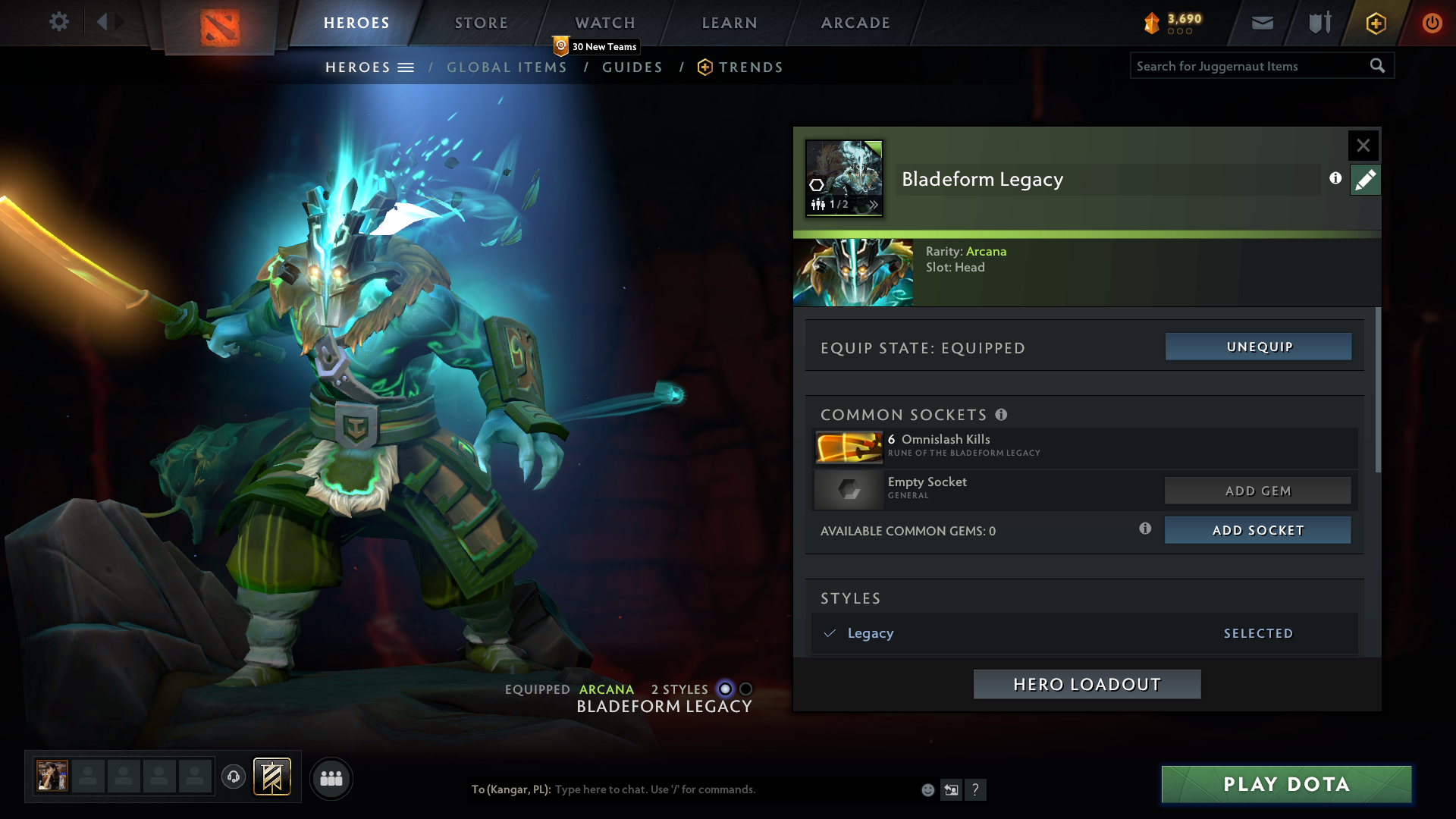 My Juggernaut arcana gem is bugged · Issue #4500 · ValveSoftware/Dota2-Gameplay · GitHub