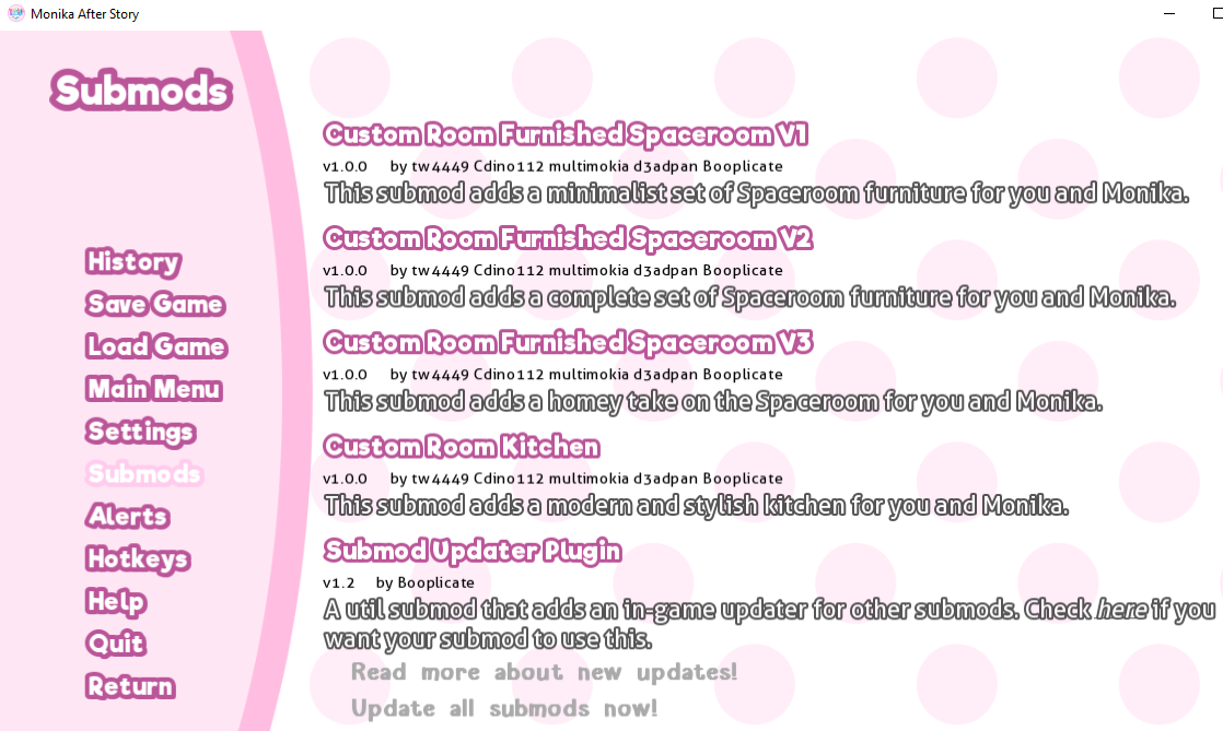 So, The "SubMod" Keeps telling me to reinstall it, Then it said there was A error. · Issue #1 ...