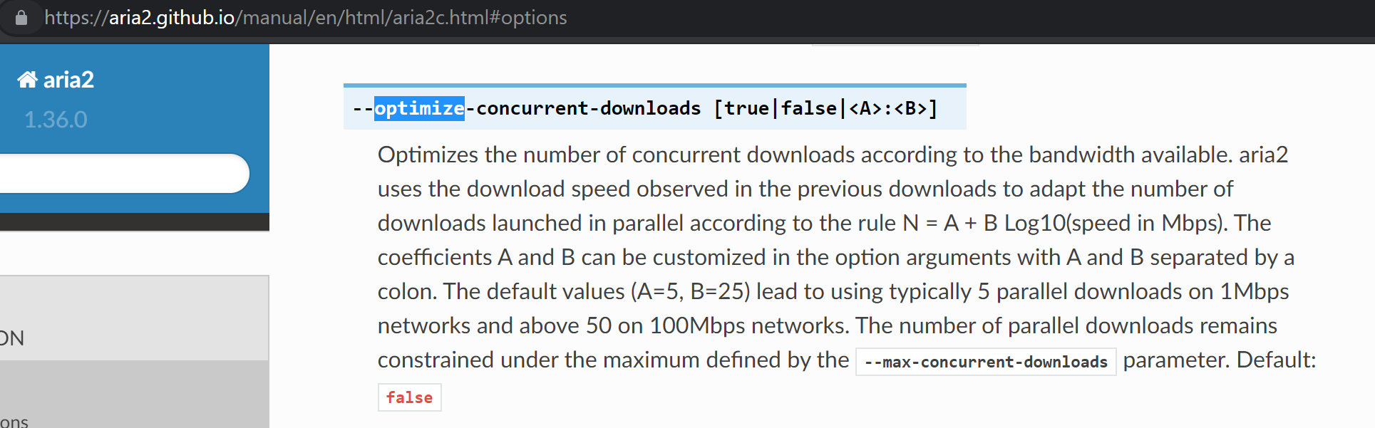 --optimize-concurrent-downloads and --stderr won't take true argument and causing "Unrecognized ...