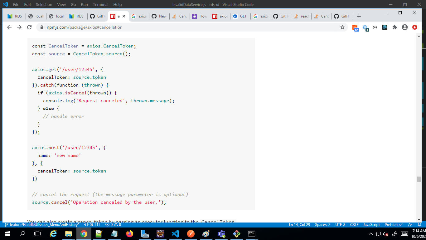 Cancellation with GET by params,Delete and PUT · Issue #3317 · axios/axios · GitHub