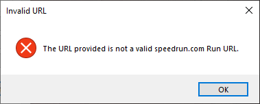 The url provided is not a valid speedrun.com Run URL. · Issue #2253 ...