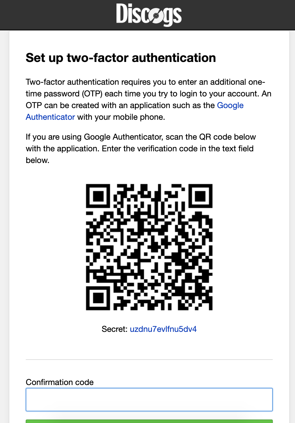 Add Discogs · Issue #5204 · 2factorauth/twofactorauth · GitHub