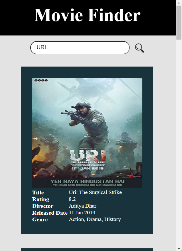 GitHub - Hritik95/Movie-Finder: HTML page to search movie by movie name.