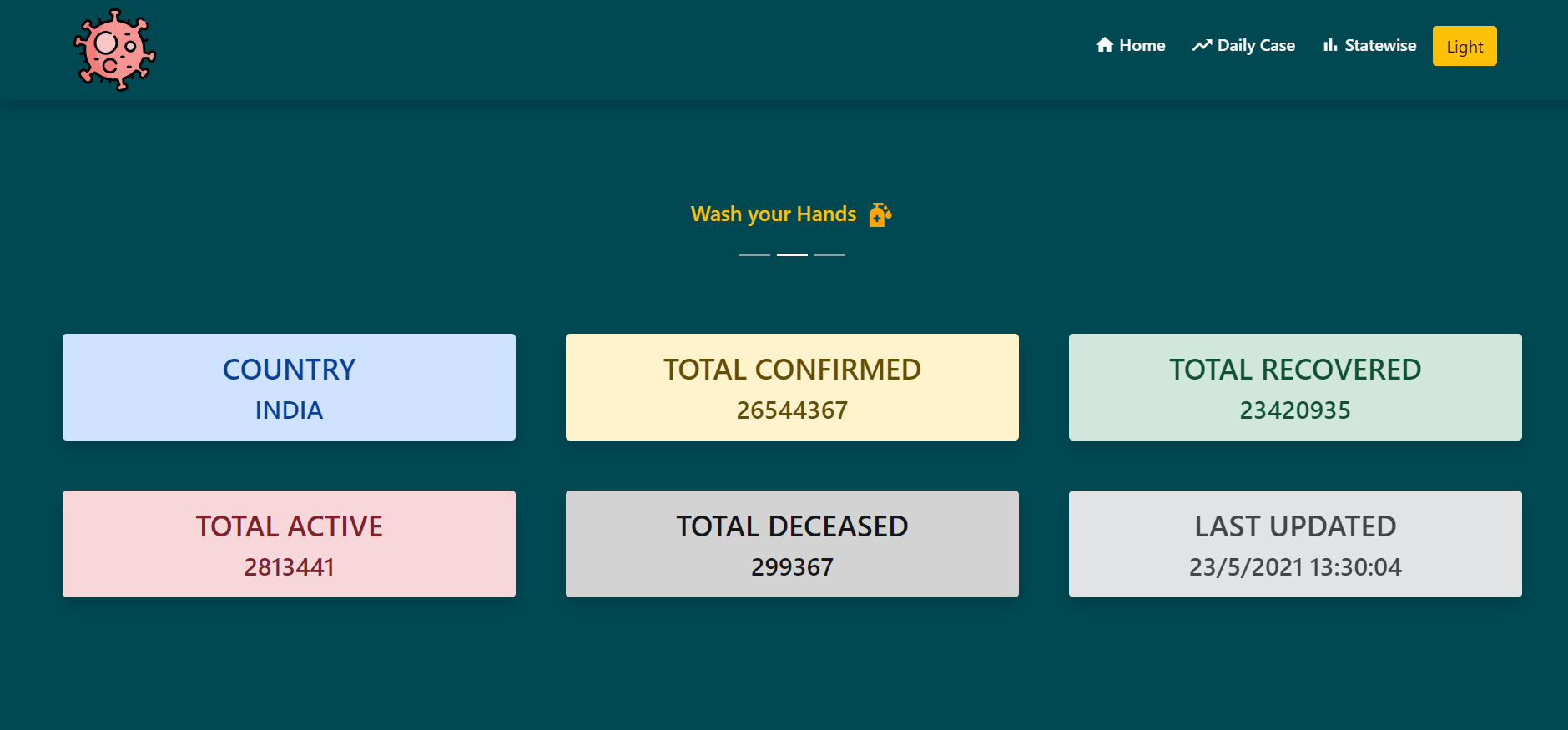 GitHub - sauravkr818/covid19: A web app for COVID-19