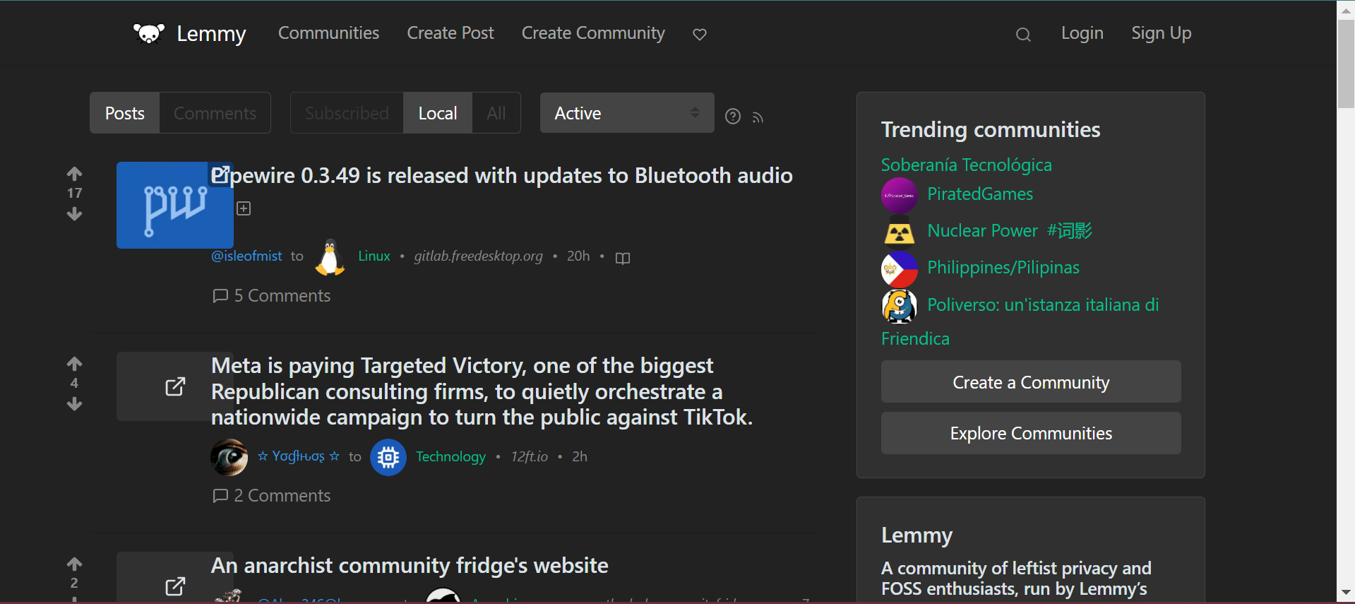 Margin change(UI modification) · Issue #605 · LemmyNet/lemmy-ui · GitHub