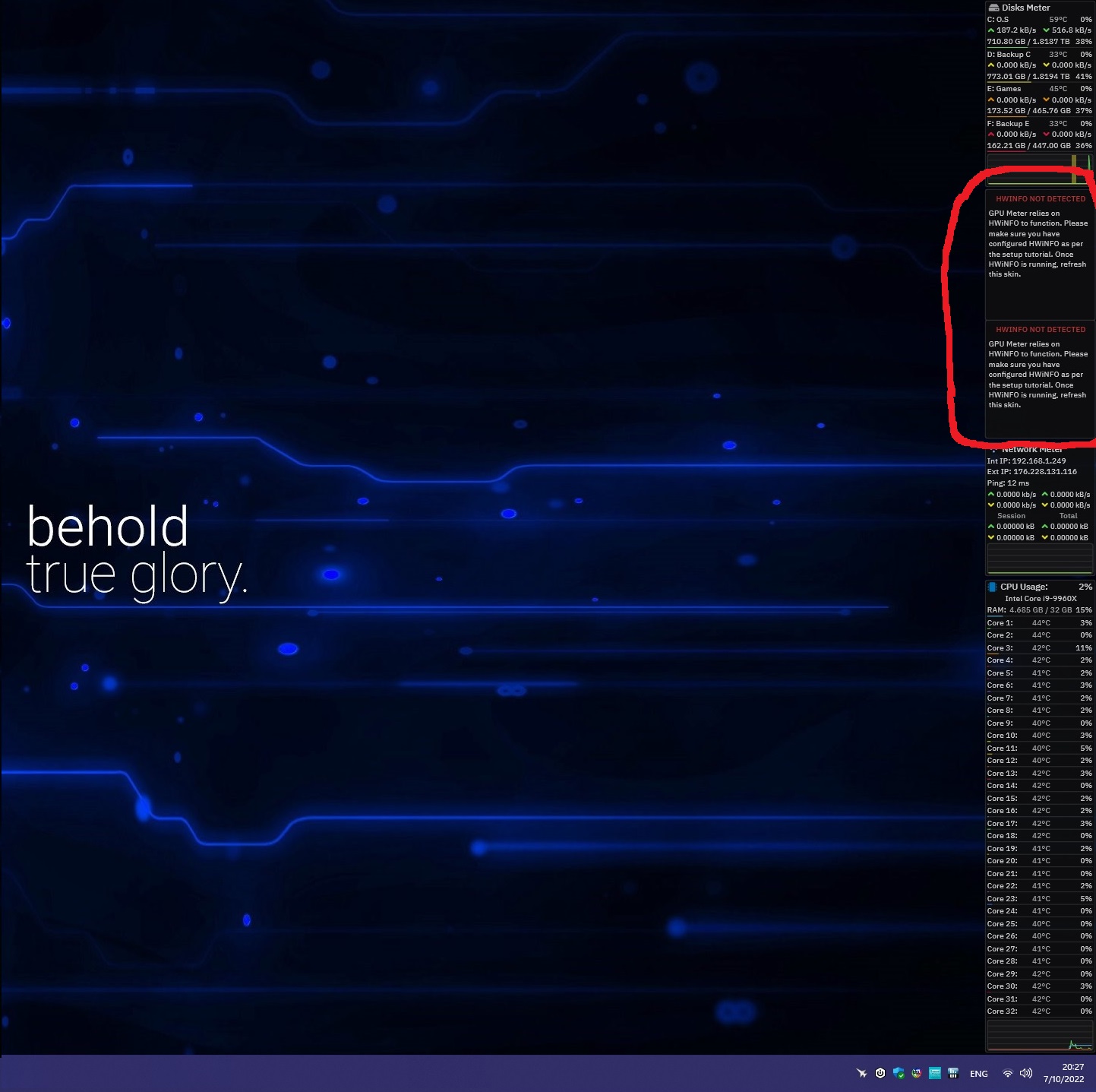 GPU Meter Won't Refresh · Issue #323 · rainmeter/rainmeter · GitHub