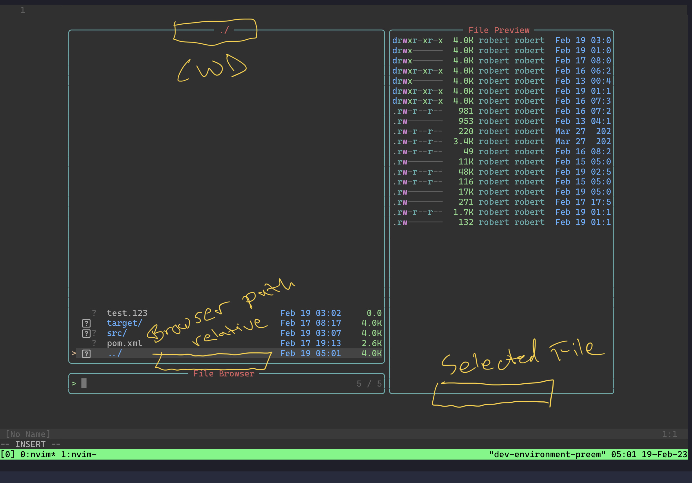Idea: Display the relative path closer to the search bar · Issue #238 · nvim-telescope/telescope ...