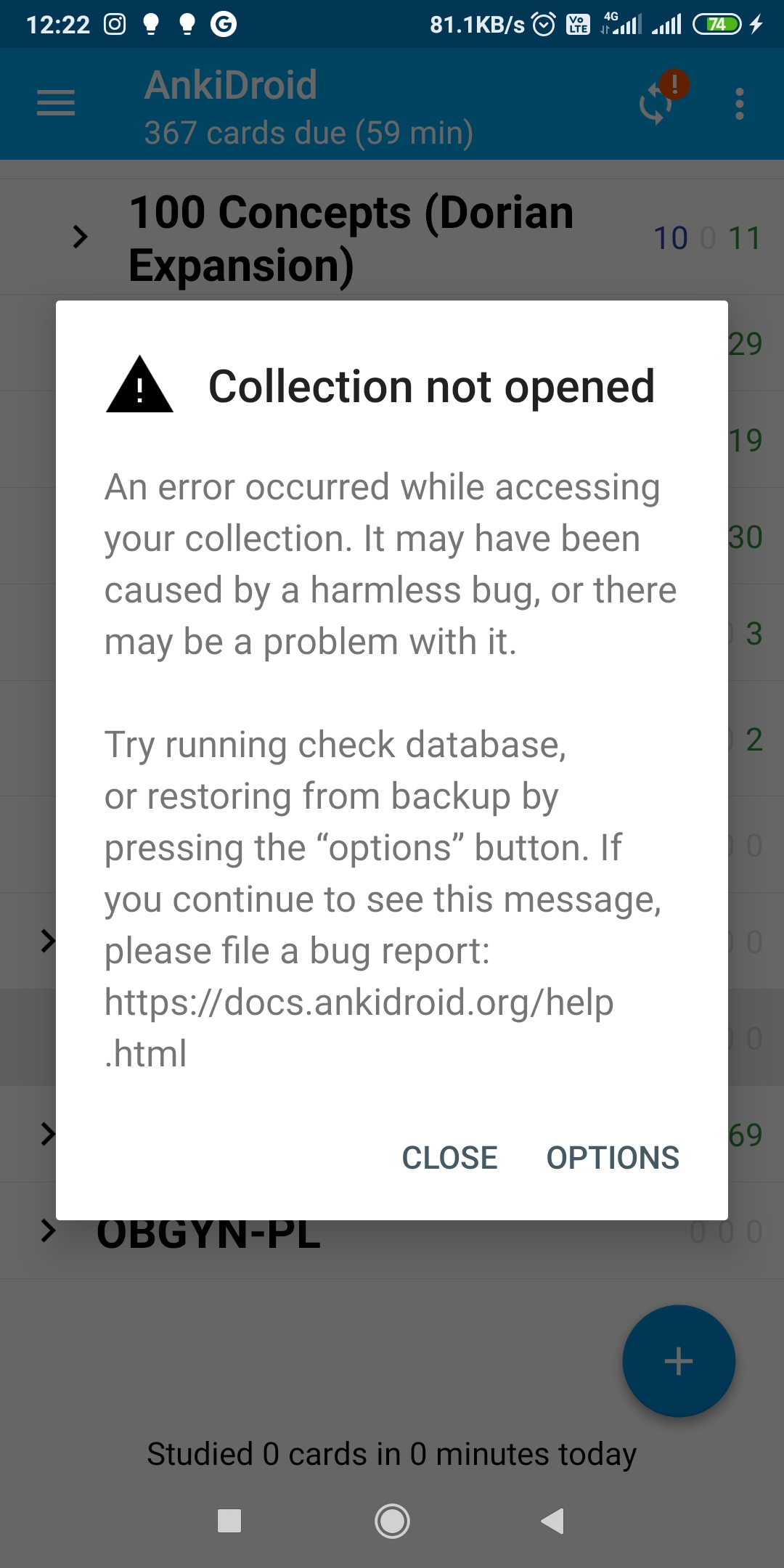Consistently error appearing while syncing · Issue #7380 · ankidroid/Anki-Android · GitHub